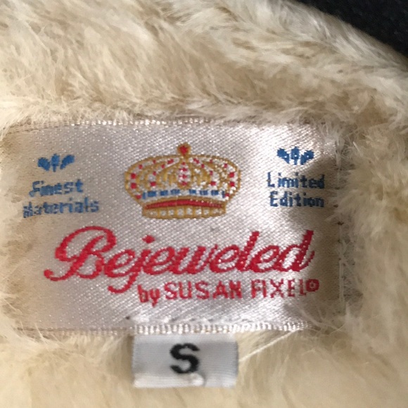 14th & Union | Jackets & Coats | Bejeweled By Susan Fixel Faux Fur Skin ...